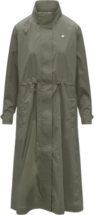 K-Way Femme, Vestes, Vert, Taille: 36 FR Barbrein Long Coat