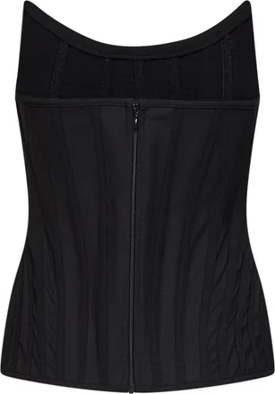 Giuseppe Di Morabito Structured Strapless Bustier Top - Black