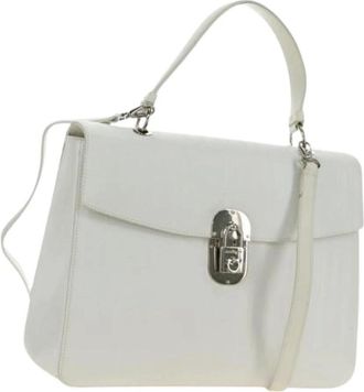 Ferragamo Sac &agrave; main Pre-owned - Femme - Pre-owned - Blanc - Taille: ONE Size