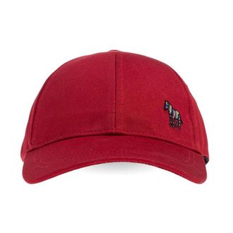 Paul Smith Homme, Accessoires, Rouge, Taille: ONE Size Casquette de baseball brod&eacute;e &agrave; rayures Signature