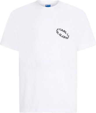 Karl Lagerfeld Regular Multi Ring Tee, White, L
