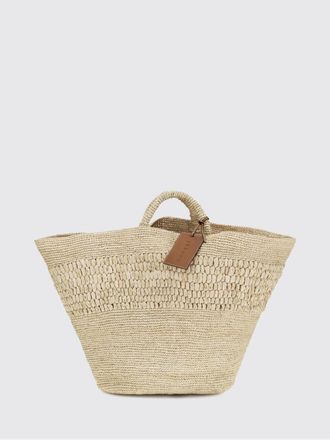 Maneb&igrave; Sac cabas &eacute;vas&eacute; Fiji en raphia crochet&eacute;