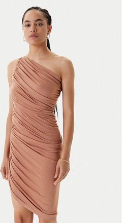 Norma Kamali Coctailkleid ST1253MD288833 Beige Slim Fit