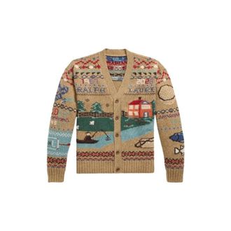 Polo Ralph Lauren Intarsia-Jacquard-Gilet - - Knitwear - Herren - Mehrfarbig - L