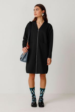 SKFK Damen vegan Kleid Agara Schwarz