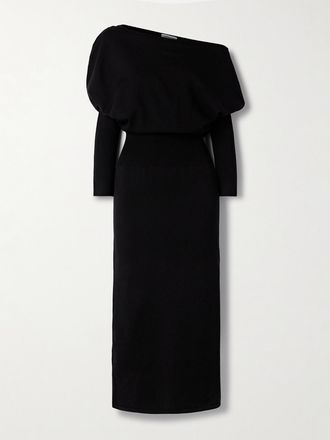 SIMKHAI Janese Midikleid Aus Einer Wollmischung - Schwarz