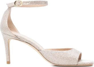 Stuart Weitzman Femme, Chaussures, Gris, Taille: 38 EU Nudistia 75 Sandal