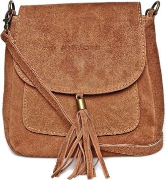 Anna Luchini Braun Rindsledertasche