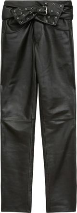 Isabel Marant Chazia Lederhose - Schwarz