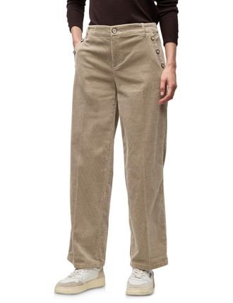 Street One Damen 3716611 Straight Leg Cordhose, Flowing beige, 44W x 30L