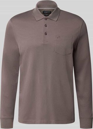 Bugatti Regular Fit Poloshirt aus Baumwoll-Mix mit Brusttasche