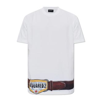 Dsquared2 Logo T-Shirt - - Tops - Herren - Wei&szlig; - L