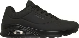 Skechers Homme, Chaussures, Noir, Taille: 44 EU Baskets avec Tige Synth&eacute;tique et Tissu et Semelle en Caoutchouc
