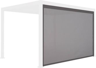 Sweeek Sweeek - Store gris pour pergola bioclimatique - Triomphe - 3x4 m, aluminium et textil&egrave;ne