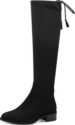 Marco Tozzi Bottes Longues pour Femme 2-25506-43 Dessus du Genou, Noir, 40 EU