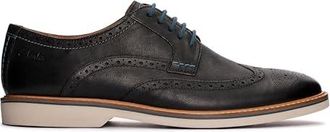 Clarks Homme AtticusLTLimit Tissu Oxford, Black Leather, 41 EU