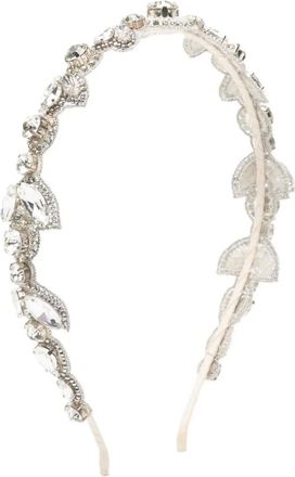 Jennifer Behr crystal-embellishment hair band - Silber
