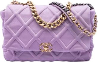 Chanel Sac bandouli&egrave;re 19 Pre-owned - Femme - Pre-owned - Violet - Taille: ONE Size