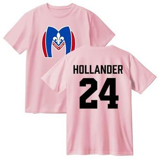 Generic Heated Rivalry Merch Shane Hollander T-shirt en coton pour homme et femme &agrave; manches courtes col rond d&eacute;contract&eacute; tendance, rose, 3XL