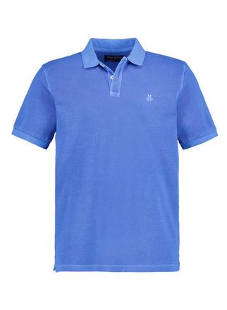 Marc O'Polo Herren Polo-Shirt blau Baumwoll-Piqu&eacute;