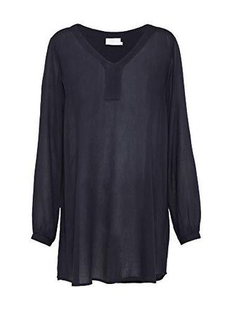 Kaffe Tunique &agrave; col en V Blouse, Bleu Marine, 44 Femme