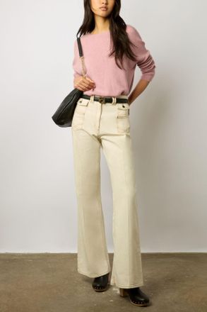 Gerard Darel Pull cachemire &agrave; col rond - LAURREA - Rose clair