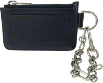 Balenciaga unisex, Pre-owned, Noir, Taille: ONE Size Portefeuille en cuir Pre-owned