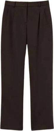 Twinset Femme, Pantalons, Brun, Taille: 36 FR Pantalon Large Marron Foncé