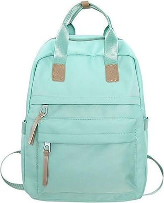 Generic Sac &agrave; dos d&eacute;tudiant de couleur unie, sac &agrave; dos polyvalent, sac de voyage de grande capacit&eacute;, sacs &agrave; dos universitaires, Vert, taille unique