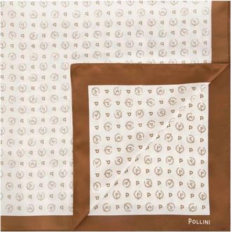 Pollini Foulard in Raso Heritage Logo Classic 68X68 - - Accessories - Damen - Beige - ONE SIZE