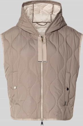 White Label Steppweste mit Kapuze und Zweiwege-Rei&szlig;verschluss