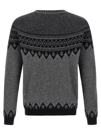 Alexander McQueen Mens Gray Wool Cardigan Clothing