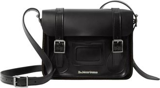 Dr. Martens Femme, Sacs, Noir, Taille: ONE Size Sac messager en cuir de 28 cm