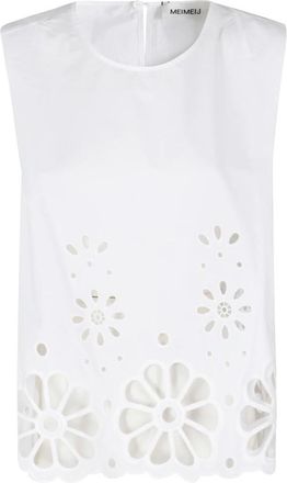 Meimeij Femme, Tops, Blanc, Taille: 44 FR Blusa