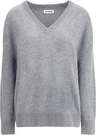 Jil Sander Femme, Pulls, Gris, Taille: 38 FR Pull Oversize en Laine et Cachemire