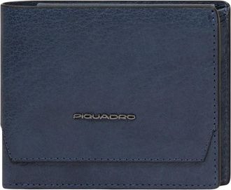 Piquadro Homme, Accessoires, Bleu, Taille: ONE Size Portefeuille avec poche &agrave; monnaie
