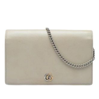 Gucci Pre-owned Wallet on Chain - Femme - Pre-owned - Beige - Taille: ONE Size