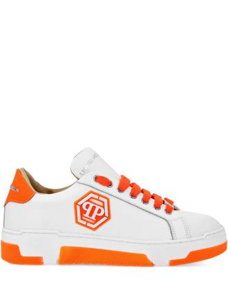 Philipp Plein baskets Hexagon - Blanc