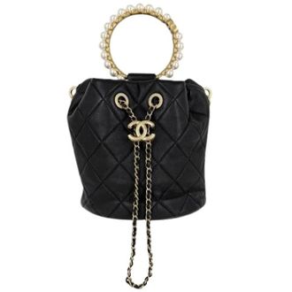 Chanel Pre-owned Vintage Bucket Bag - - Pre-owned - Damen - Schwarzk - ONE SIZE