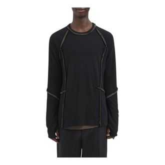 Andrea Ya'aqov Maglia Double Layer - - Knitwear - Herren - Schwarzk - L
