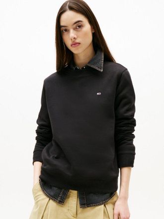 Tommy Jeans Sweatshirt TJW REG S FLAG CREW mit Logostickerei, Regular Fit