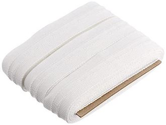 Gardinia Ruban plisseur Universel pour Rideaux, Longueur: 10 Mètres, Polyester, Blanc