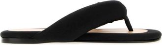 Carven Femme, Chaussures, Noir, Taille: 36 EU Sandales Nu-Pieds en Satin