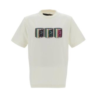 Barbour Rundhals-Baumwoll-T-Shirt - - Tops - Herren - Wei&szlig; - L
