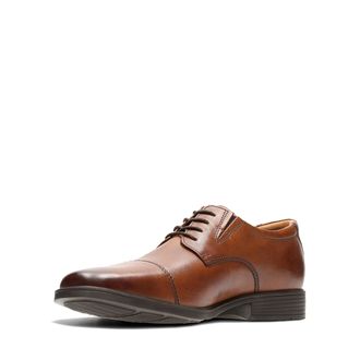 Clarks Herren tilden kasket Derbys, Dunkelbraunes Leder, 39.5 EU
