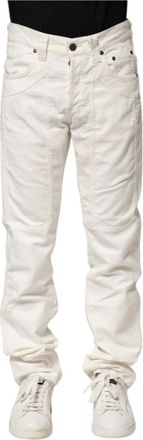 Jeckerson Homme, Jeans, Blanc, Taille: W30 Jeans Coupe Droite