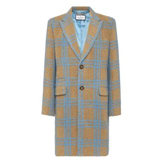 Philipp Plein Homme, Manteaux, Multicolore, Taille: M Manteau Long en Laine Alpaga