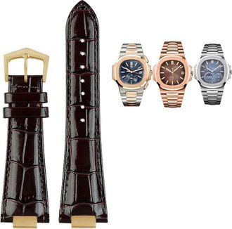 Generic 25x13mm Notch echtes Leder Uhrengurt + Anschluss für 5711 5726 5712g Uhrenband Armband Armband