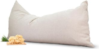 Zirbelino Zirbenkissen speziell zum Schlafen - 40x80cm - mit Leinenstoffh&uuml;lle