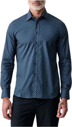 Michael Kors Chemise en coton coupe ajust&eacute;e - Homme - Chemises - Bleu - Taille: XL